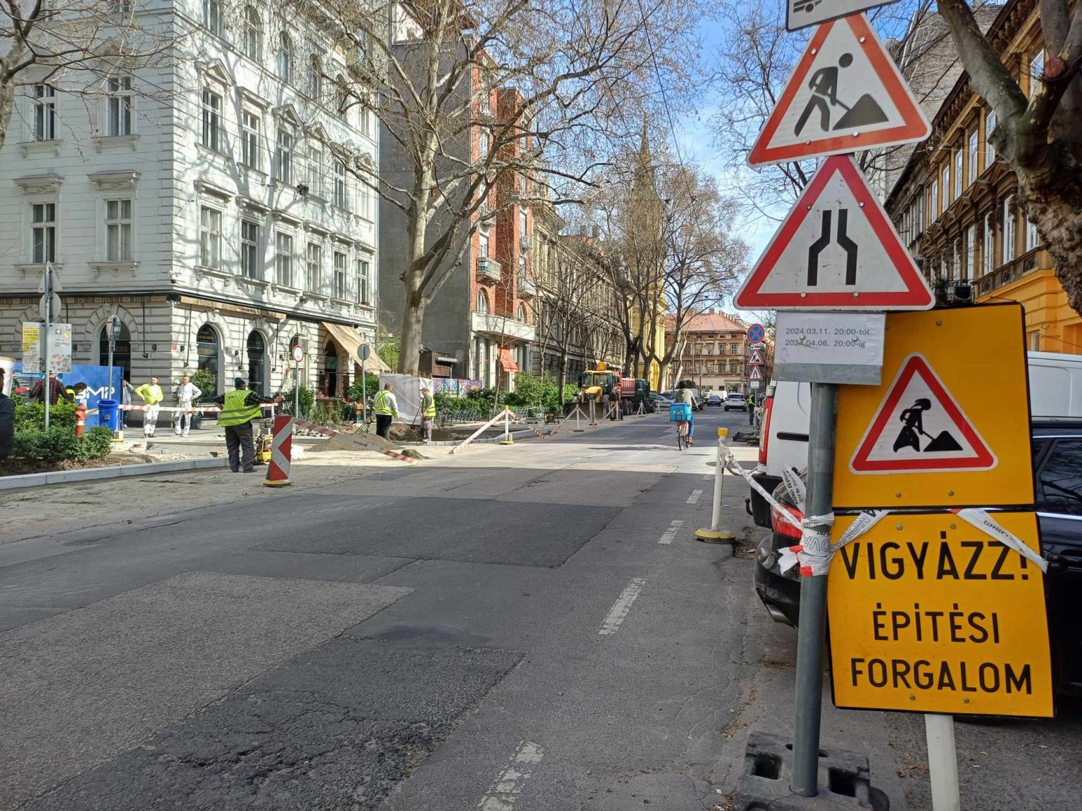 Új burkolatot kap a Nagymező utca Andrássy út – Király utca közötti szakasza – Budapest Közút Zrt.